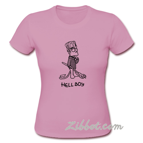 hellboy bart simpson t shirt