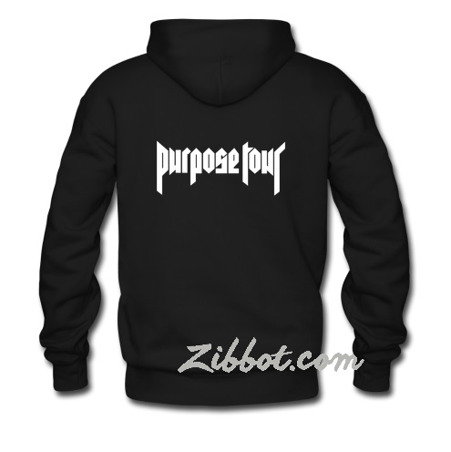purpose tour hoodie back