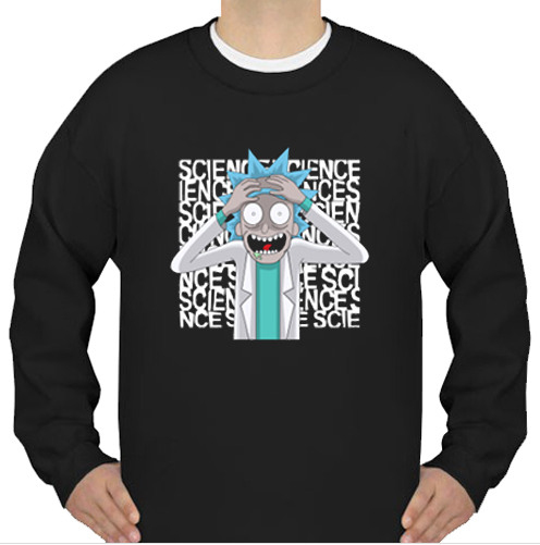 rick and morty science sweatshirt – zibbot