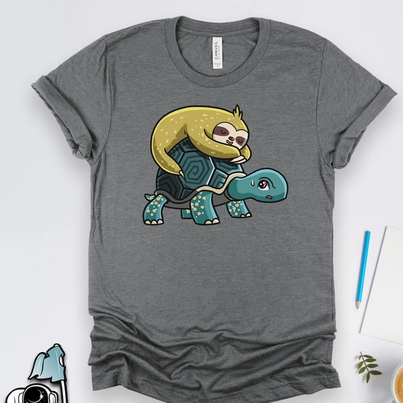Sloth Turtle Snail Tshirt
